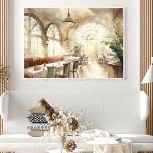 Parisian Coffee Shop Printable Wall Art | Light and Cozy Summertime ...