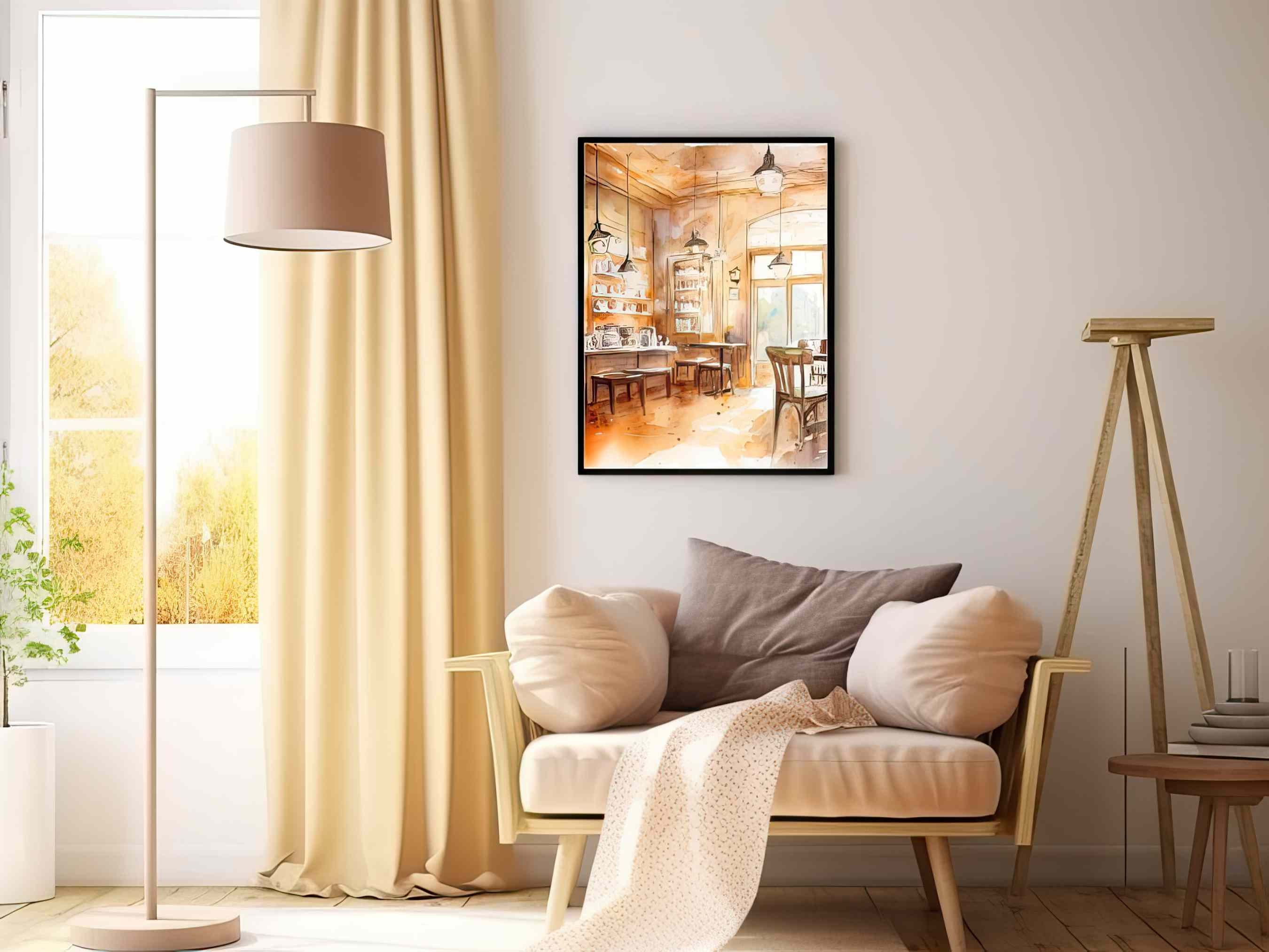 Inviting European Coffee and Tea Shop Interior | Warm Ambiance ...