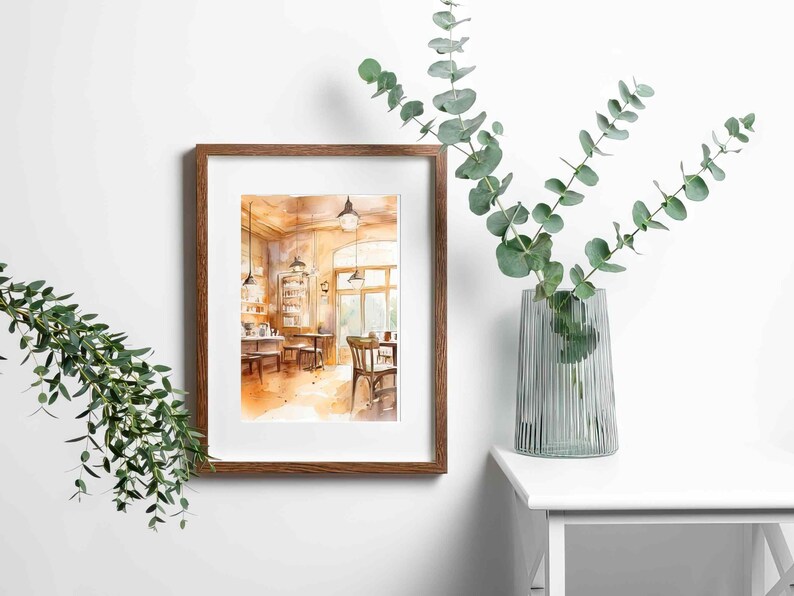 Inviting European Coffee and Tea Shop Interior | Warm Ambiance ...