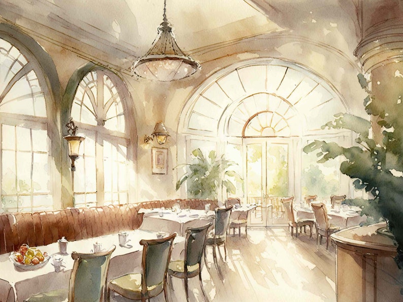 Parisian Coffee Shop Printable Wall Art | Light and Cozy Summertime ...