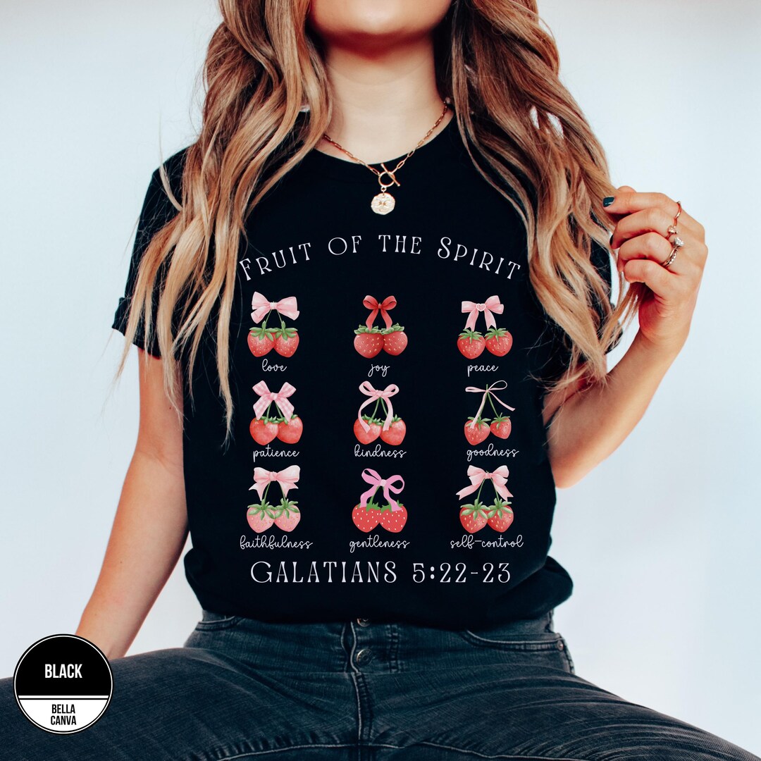 Christian Coquette Strawberry Shirt, Fruit of the Spirit Tee, Jesus ...