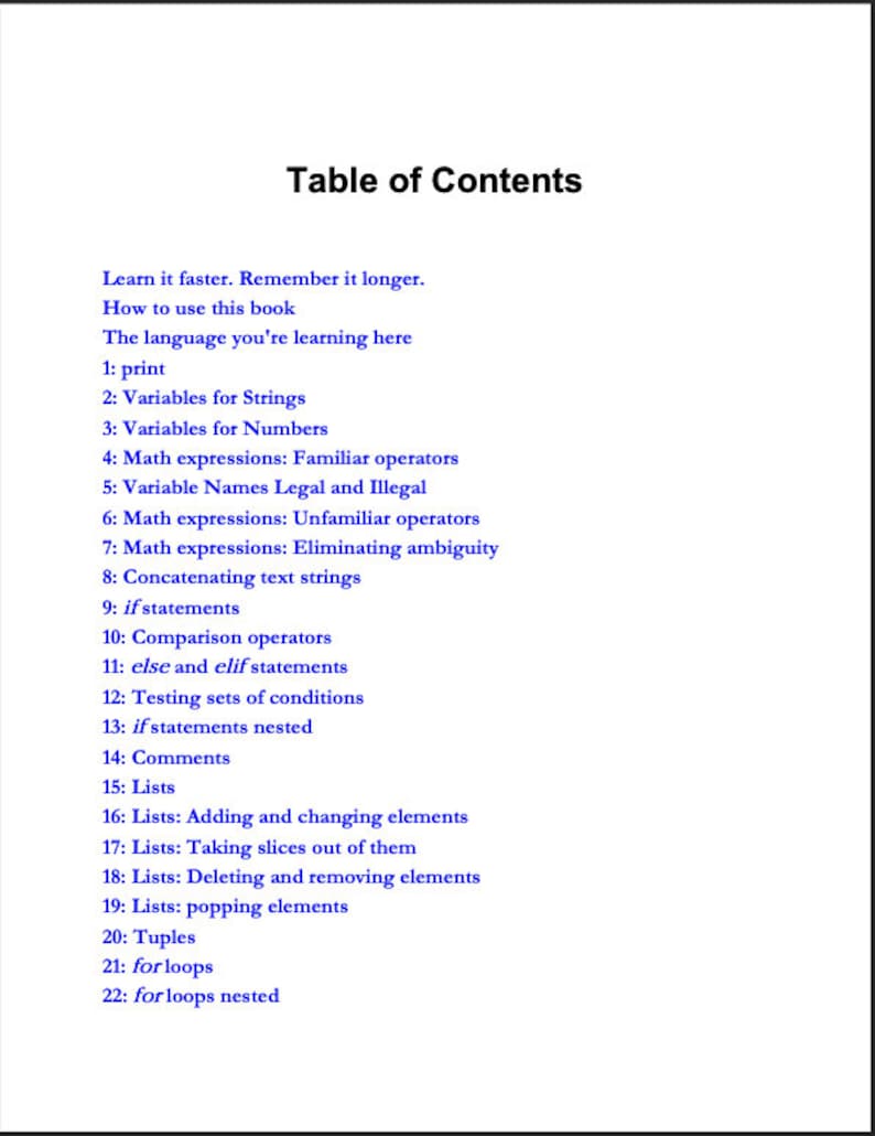 A Smarter Way to Learn Python: Learn It Faster. Remember It Longer. - Etsy