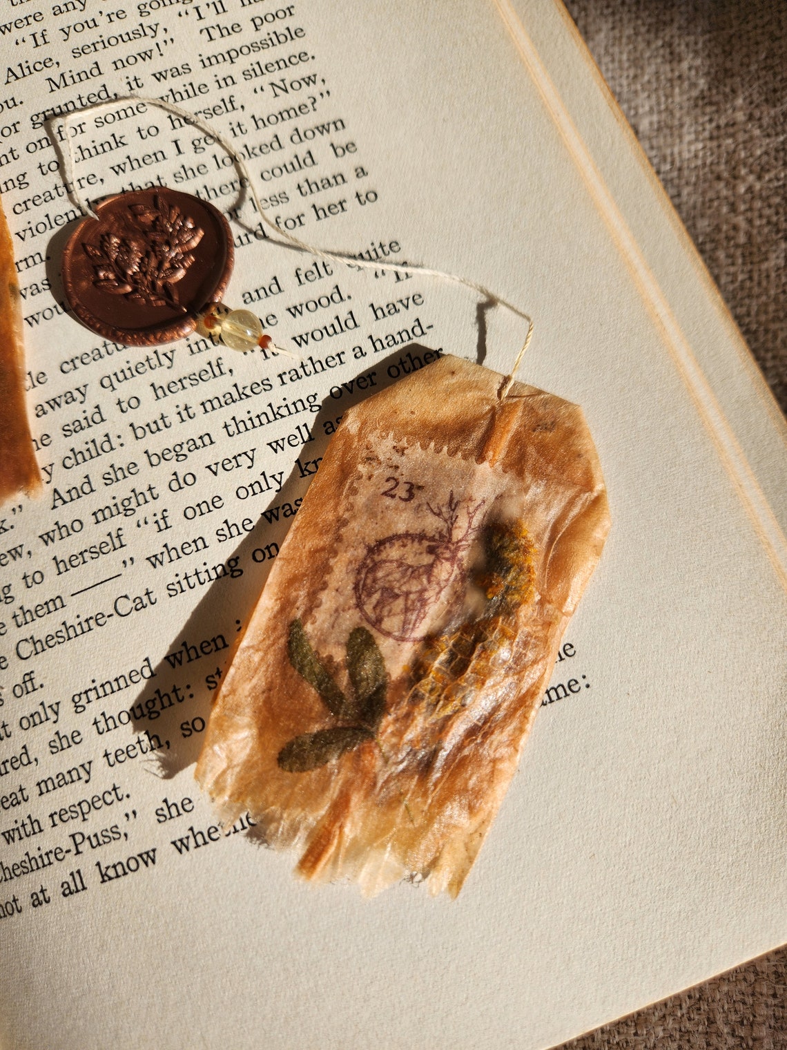 Tea Bag Bookmarks - Etsy