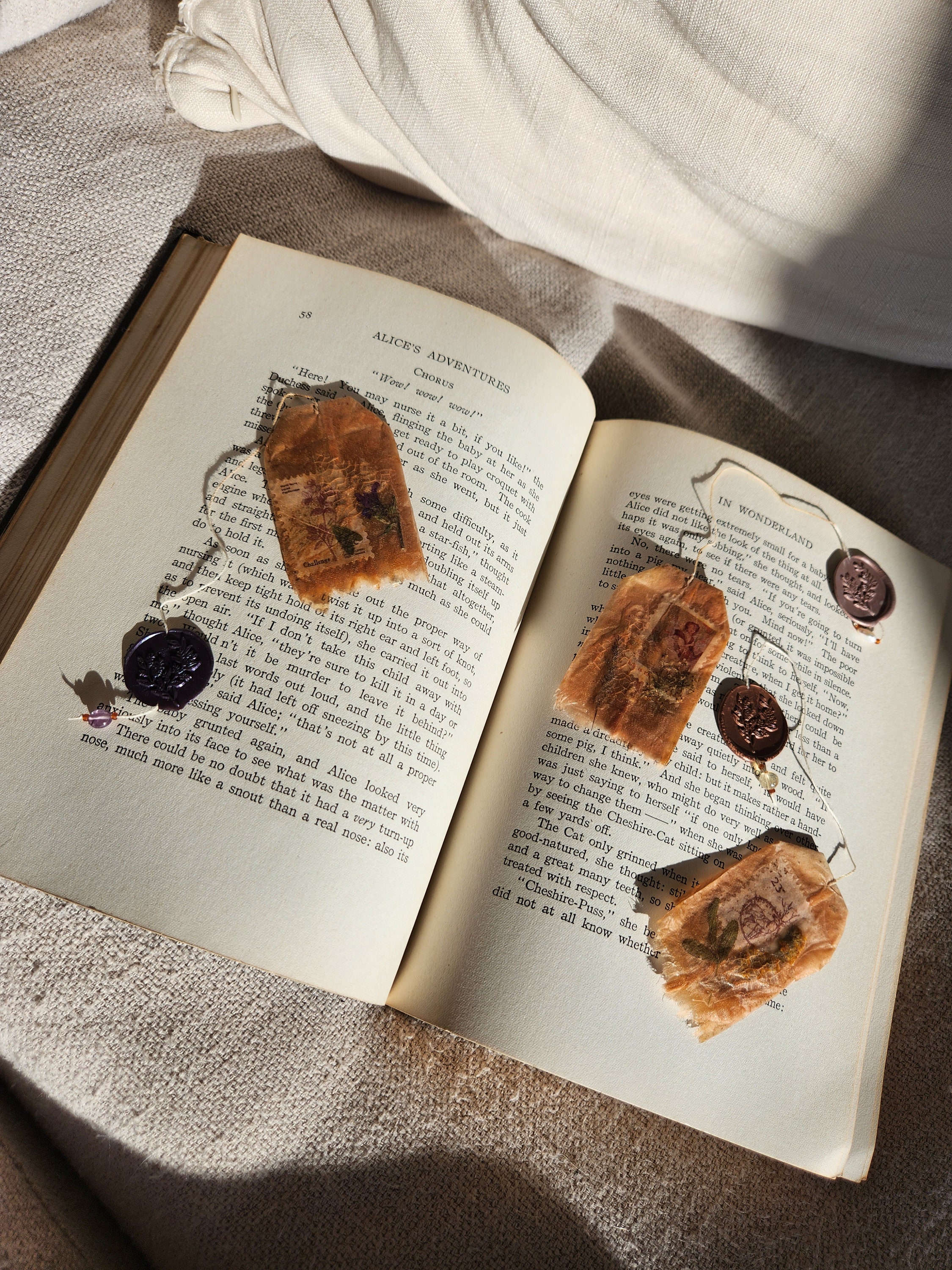 Tea Bag Bookmarks - Etsy