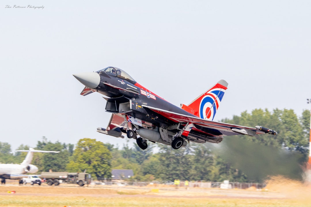 Photo Print of RAF Typhoon Display Team Jet - Etsy UK