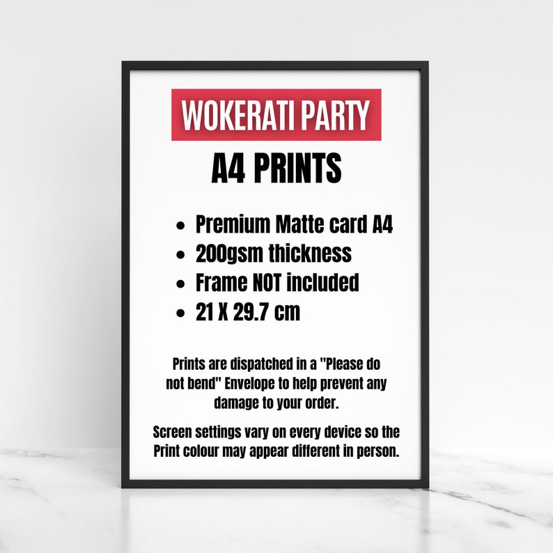 Marked Safe From Tory Lies, A5 A4 A3 Poster Print Unframed Art, UK ...