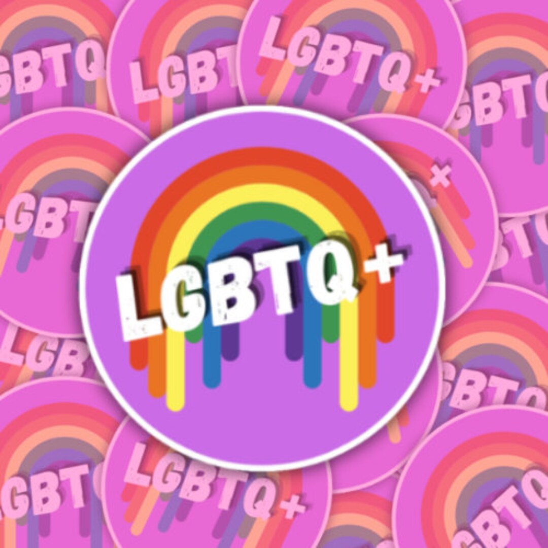 Rainbow LGBTQ 7.5 X 7.5 Cm Glossy Laminate Vinyl Sticker, Woke Left ...