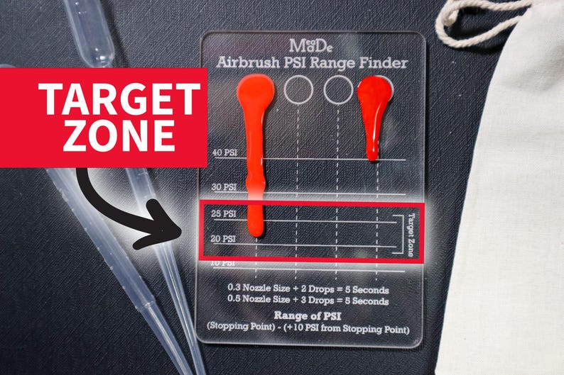 Airbrush PSI Range Finder | Paint Thinning & Viscosity Guage Tool - Etsy