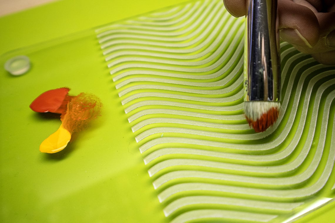 The Crystal Textured Paint Palette washable - Etsy