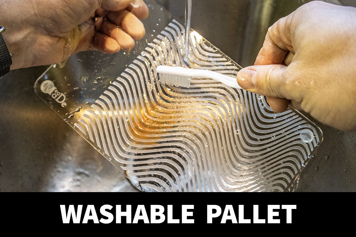 The Crystal Textured Paint Palette washable - Etsy