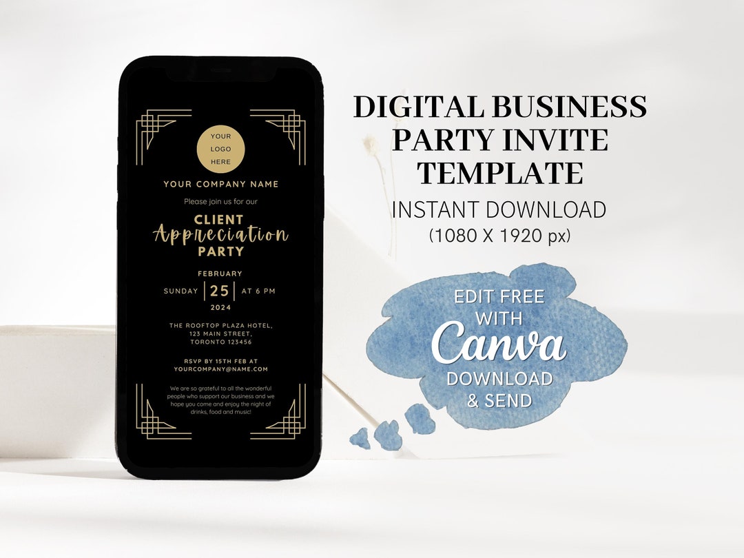 Business Event Invite Template Client Appreciation Party Invitation ...
