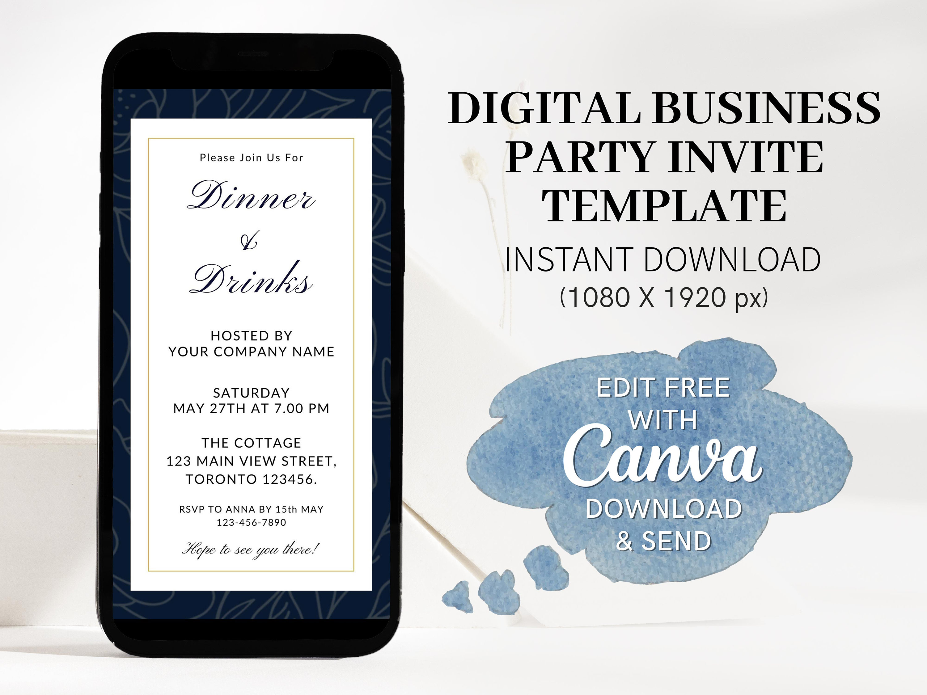 Business Dinner Party Invitation