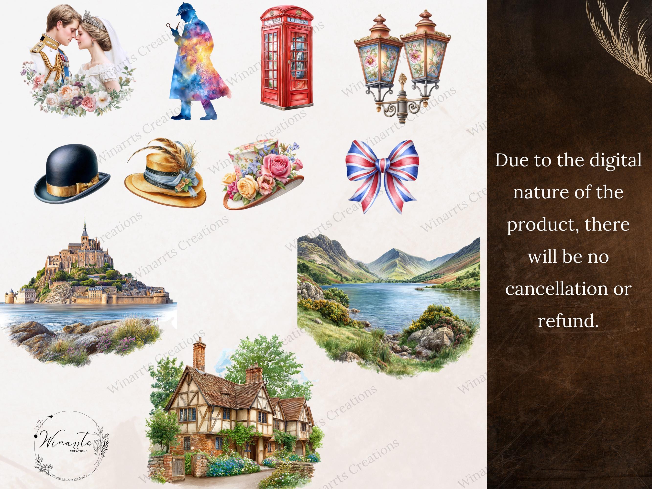 England 295 Clipart Britain Digital Download PNG Printable High Quality ...