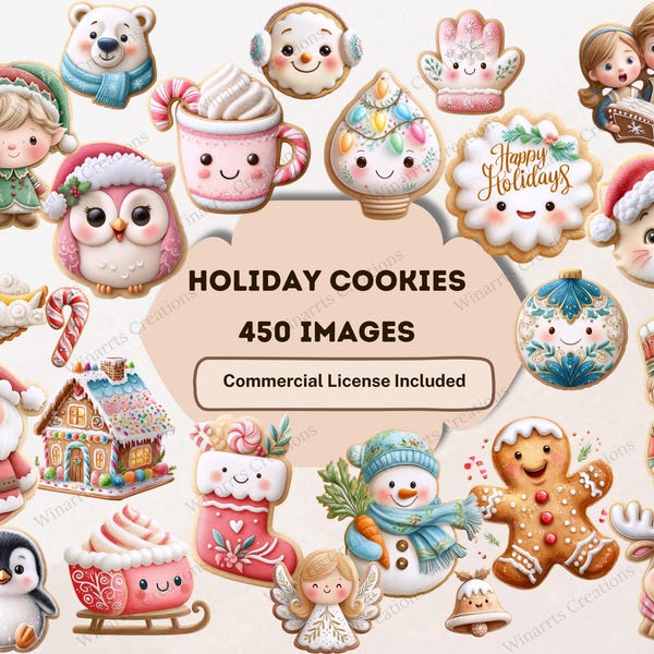 Sugar Cookie Clipart - Etsy