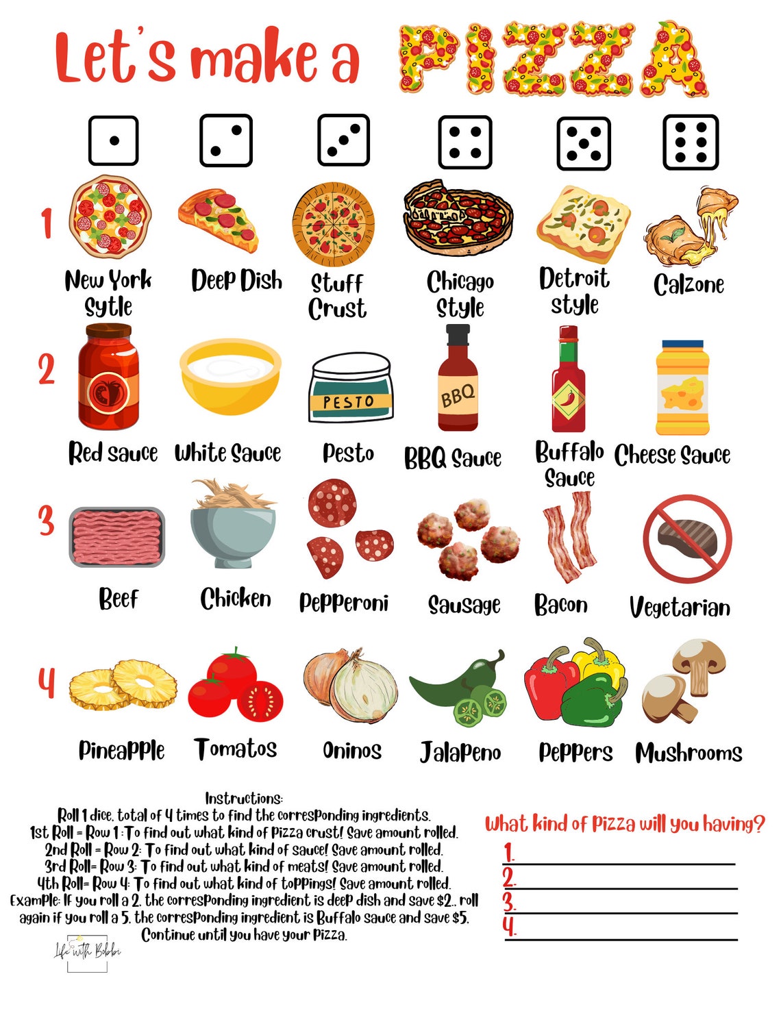 Let's Make a Pizza Saving Challenge - Etsy