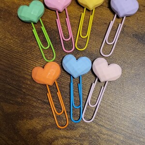 Heart Paper Clips | Paper Clips | - Etsy