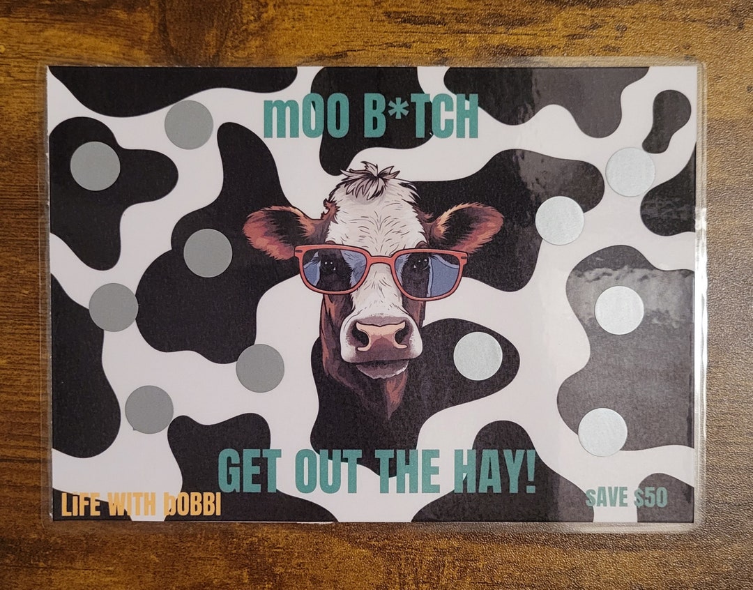 Cow Scratch off Saving Challenge - Etsy
