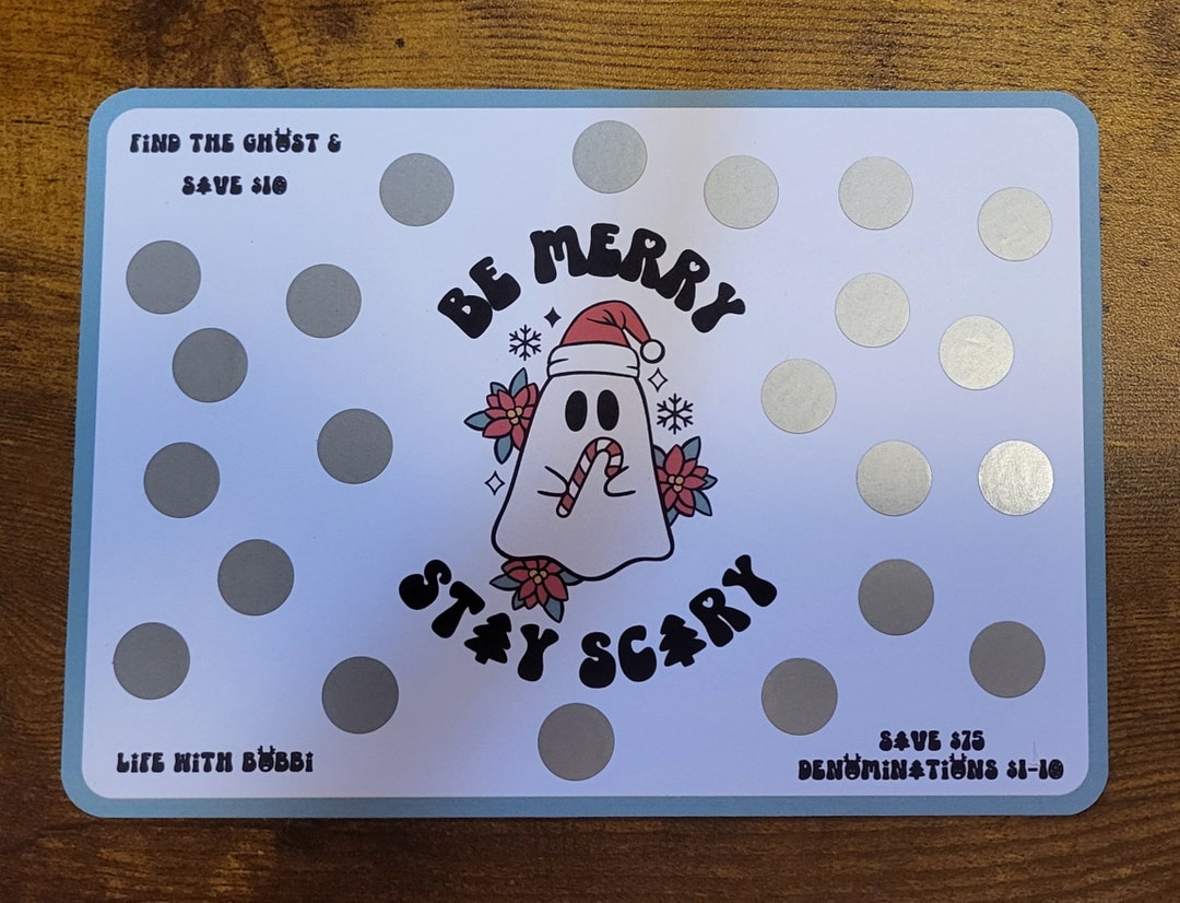 Be Merry Stay Scary Saving Challenge - Etsy