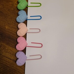 Heart Paper Clips | Paper Clips | - Etsy