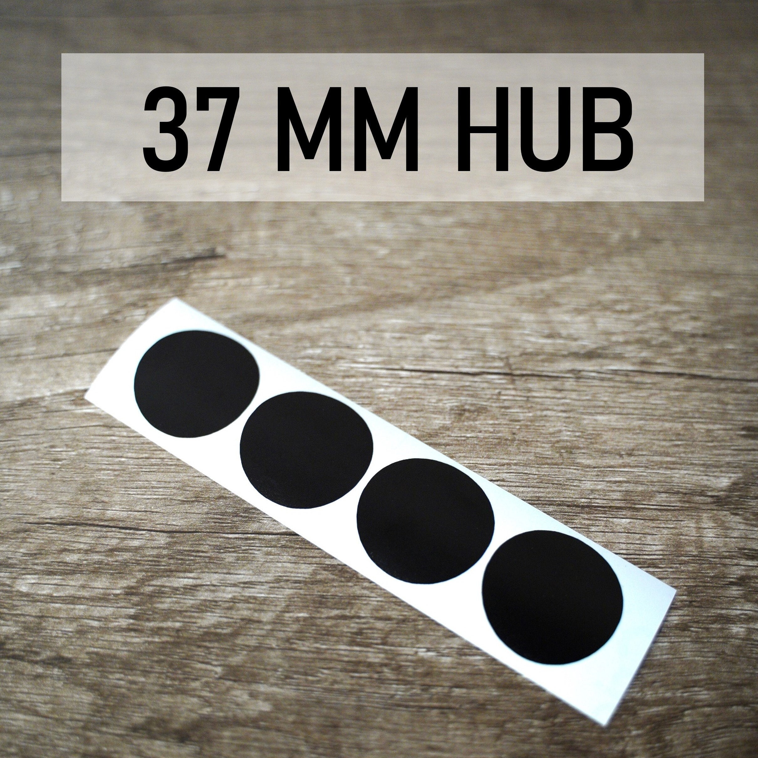 37mm PC Fan Hub Blackout Stickers Premium Vinyl Matte Black Fan Sticker ...