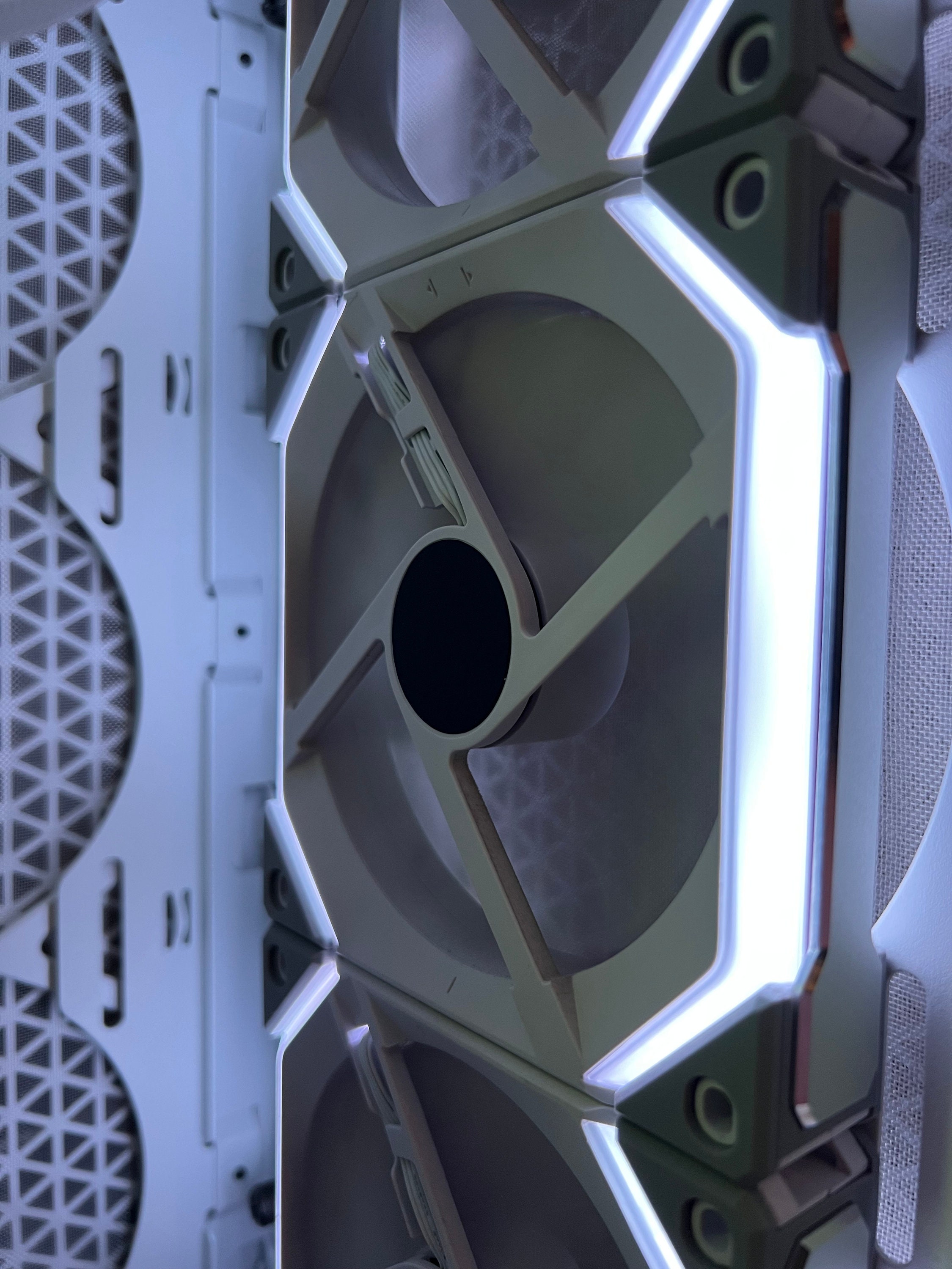 33mm PC Fan Hub Blackout Stickers Premium Vinyl Matte Black Fan Sticker ...