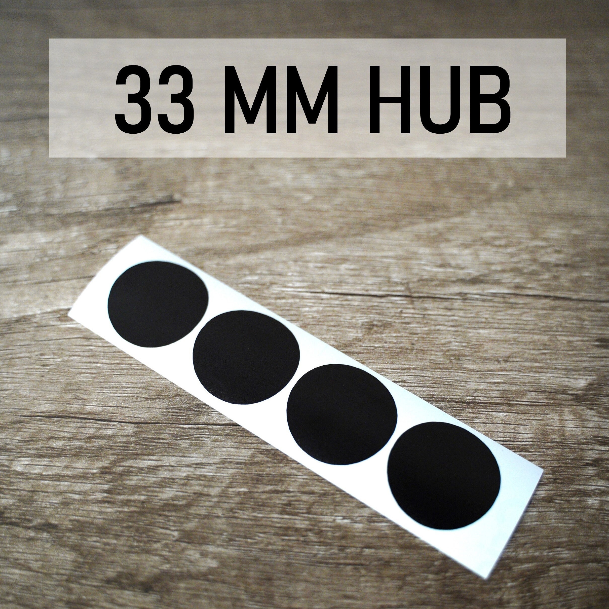 33mm PC Fan Hub Blackout Stickers Premium Vinyl Matte Black Fan Sticker ...