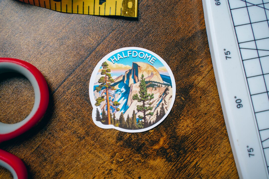 Yosemite Half Dome Sticker Weatherproof - Etsy