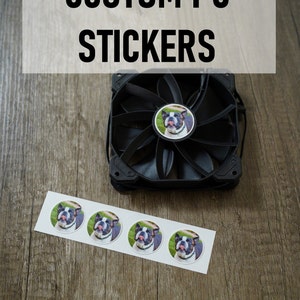 Custom PC Fan Hub Stickers Gaming PC 120mm 140mm - Etsy