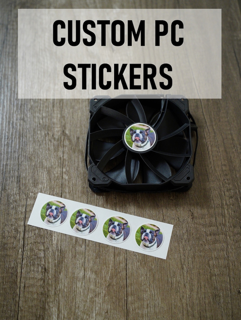 Custom PC Fan Hub Stickers Gaming PC 120mm 140mm - Etsy