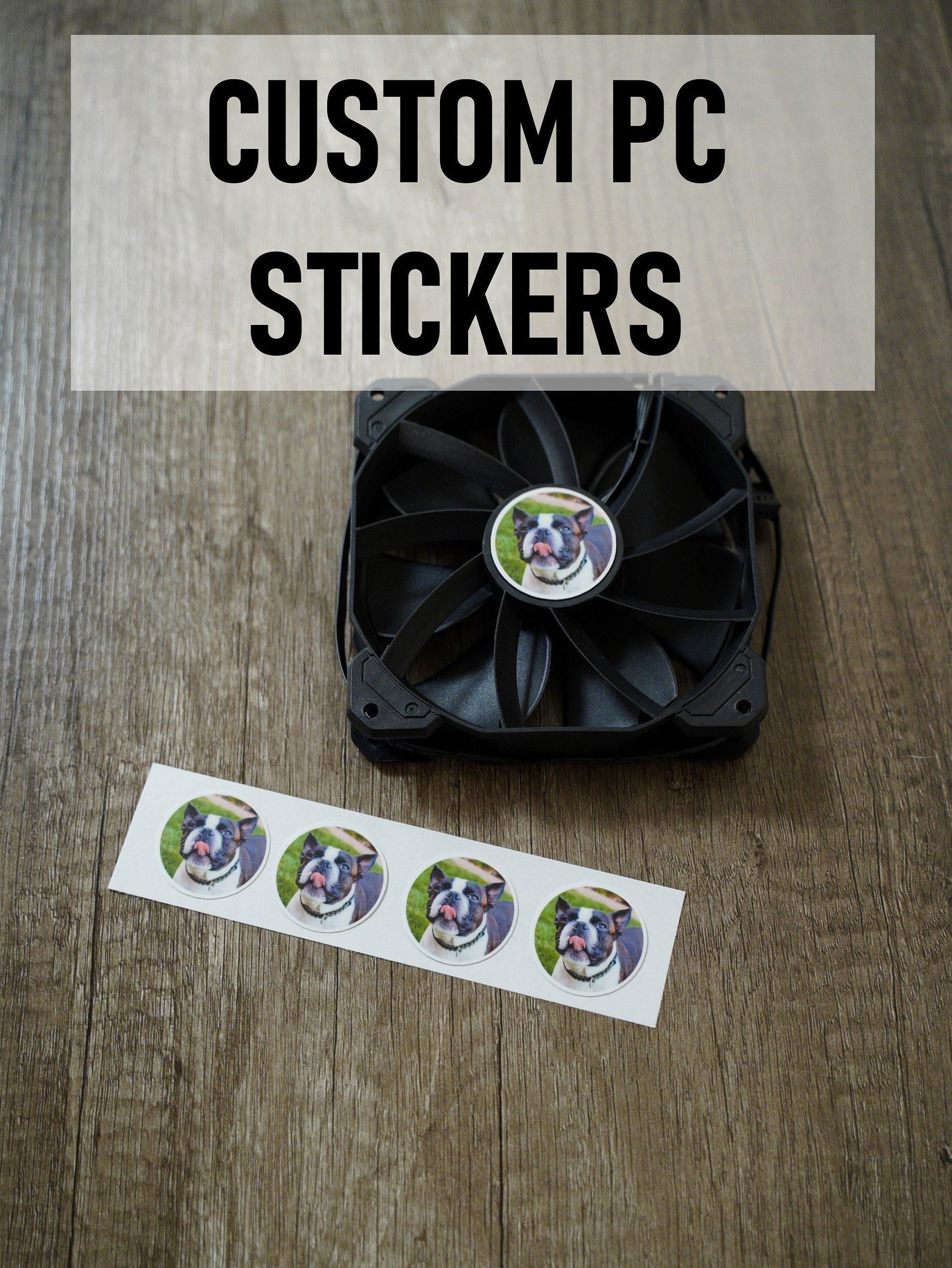 Custom PC Fan Hub Stickers Gaming PC 120mm 140mm - Etsy