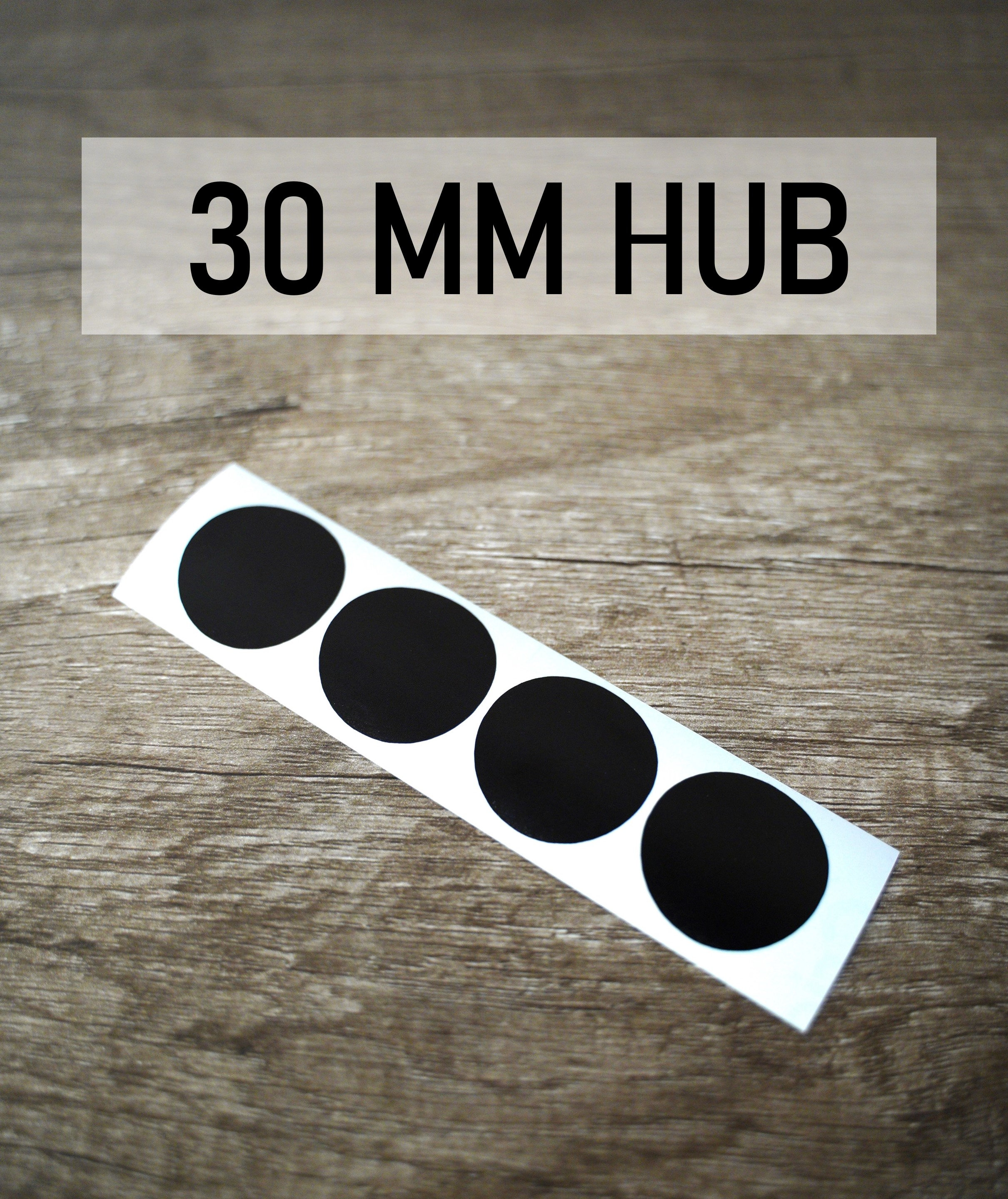 30mm PC Fan Hub Blackout Stickers Premium Vinyl Matte Black Fan Sticker ...