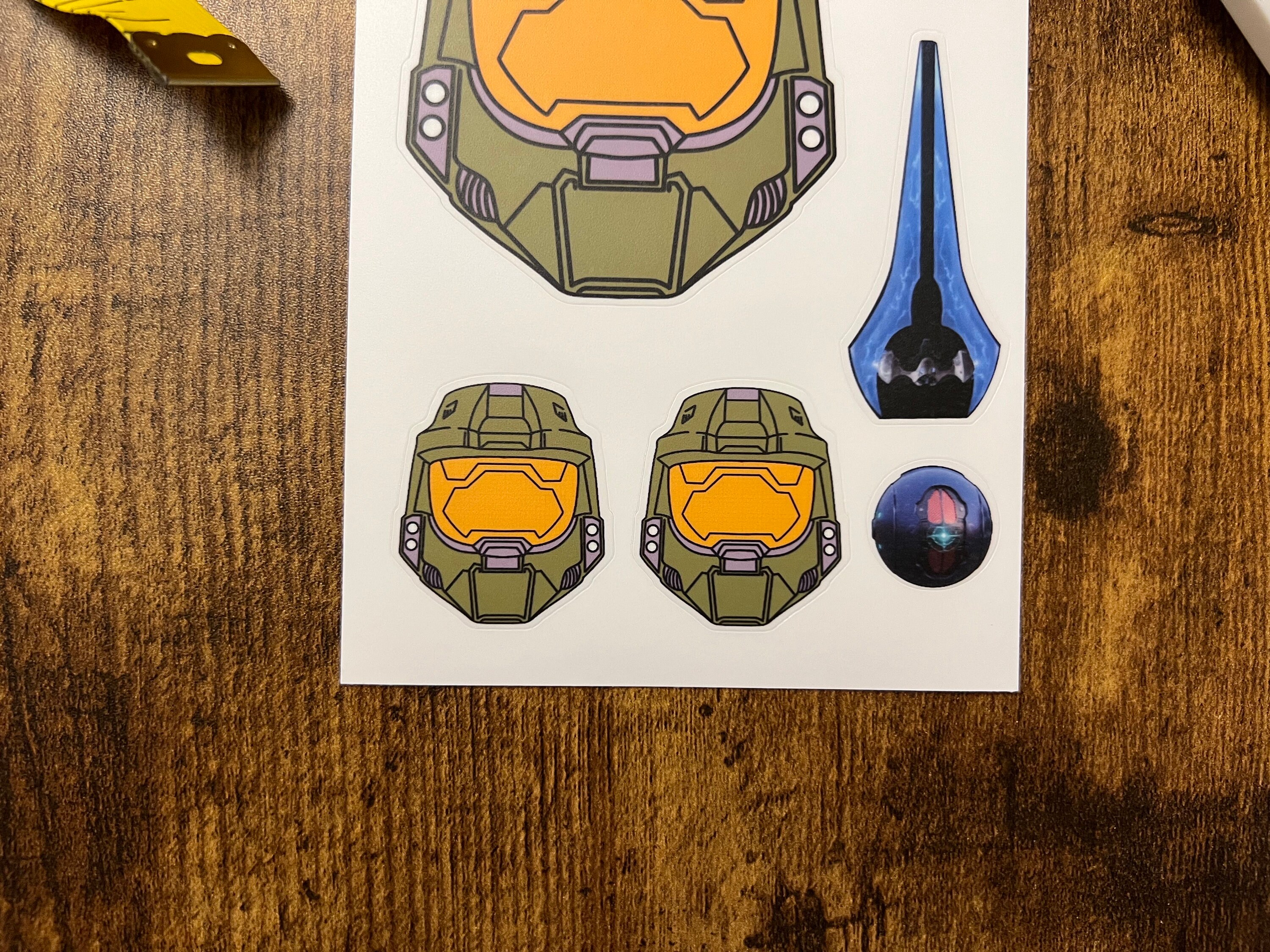 Master Chief Sticker Sheet Halo - Etsy