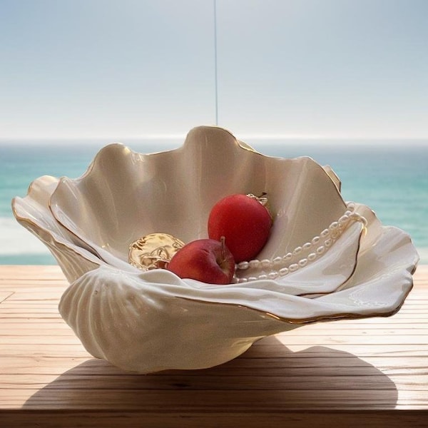 Ceramic Seashell Plates - Etsy