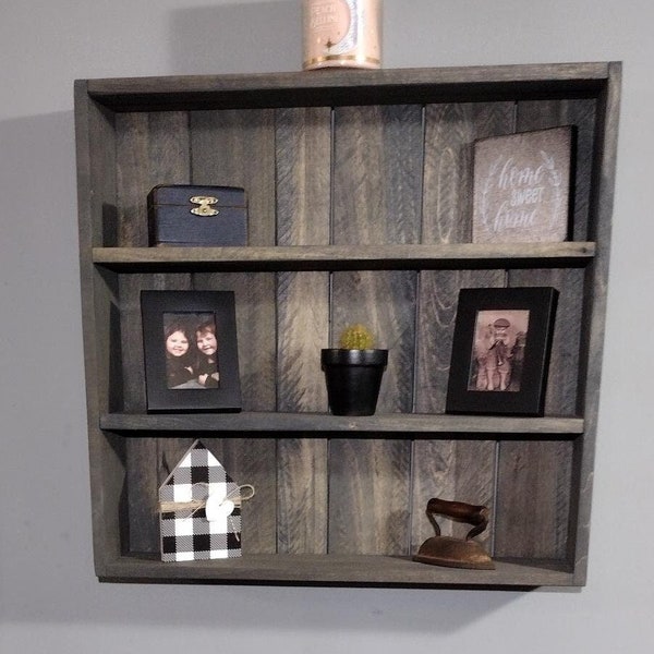 Rustic Wood Shelf - Etsy