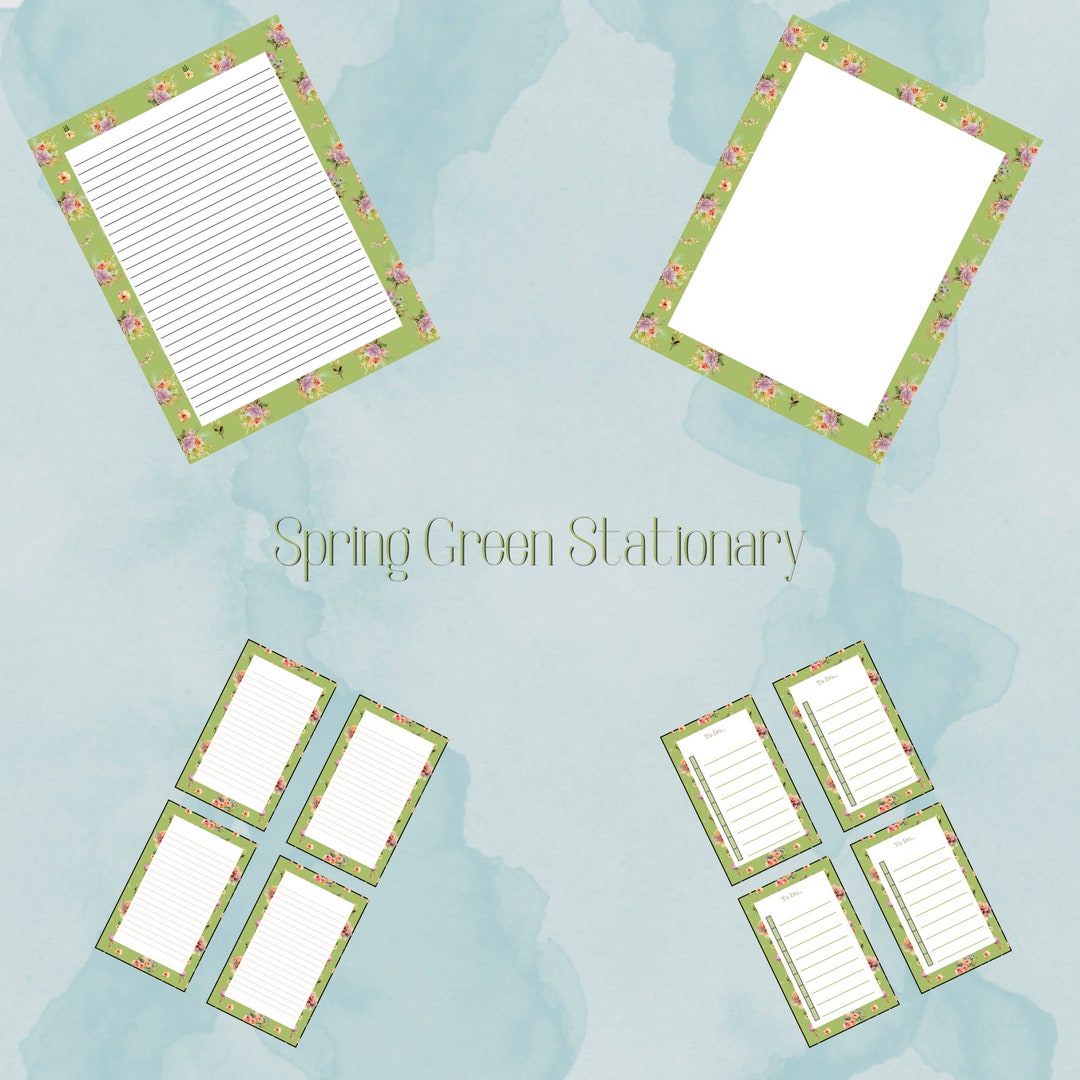 Floral Themed Printable Stationary - Etsy