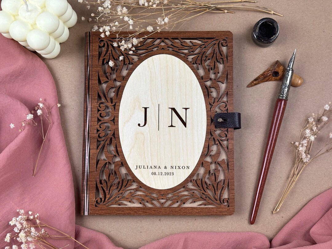 Personalized Guest Book, Custom Wedding Reception Guestbook or Signing ...