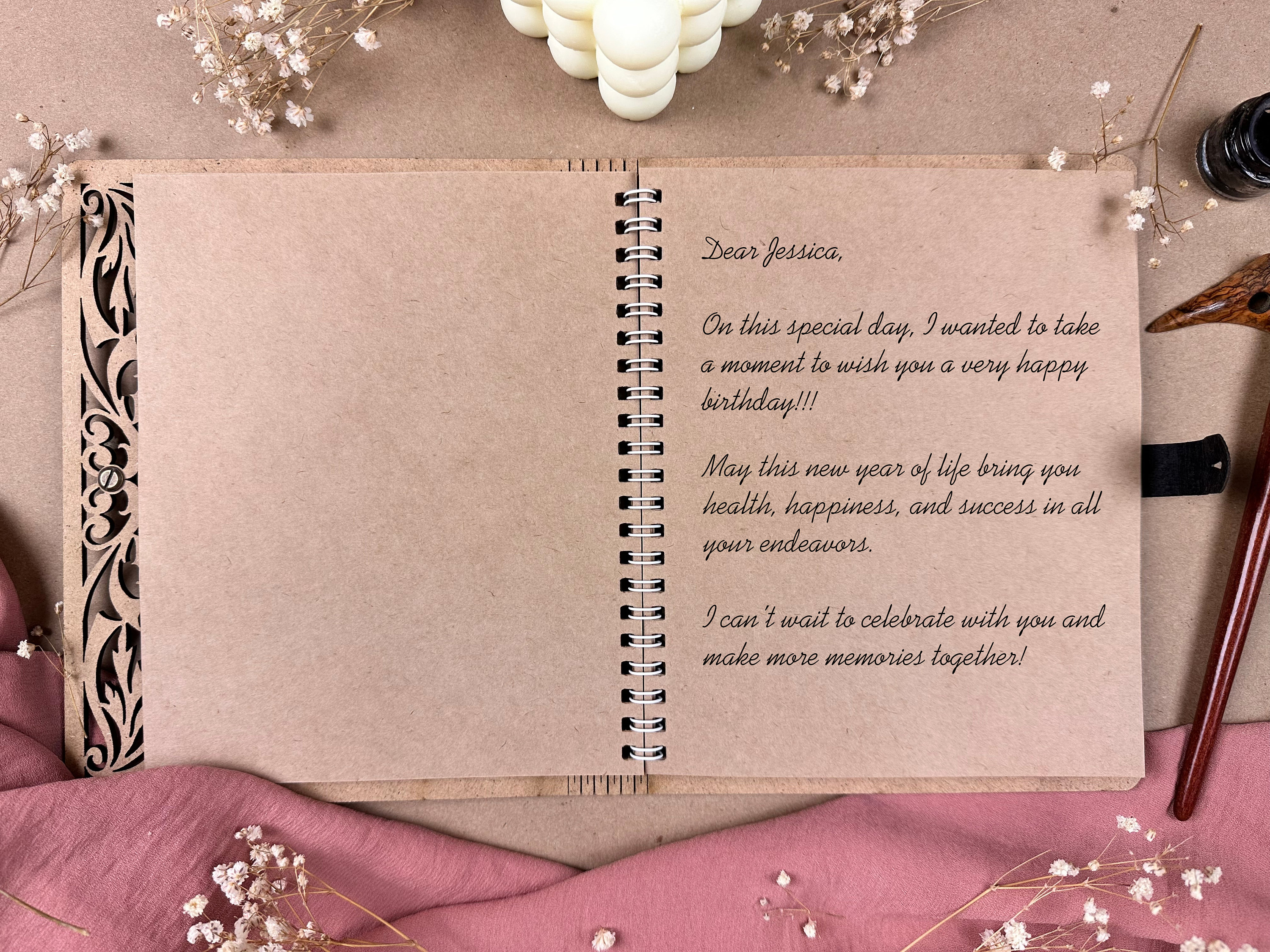 Personalized 40th Birthday Guest Book Minimalist Birthday - Etsy