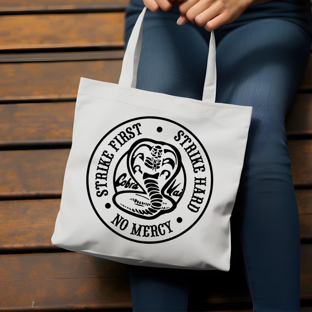 Cobra Kai Bag, the Karate Kid Retro Tote Bag, Martial Arts Gift, Cobra ...