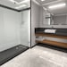 Threshold.shop Super Black Engineered Marble Threshold for Shower Curb ...