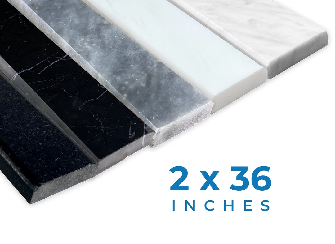 Threshold.shop 2 X 36 Inches | Double Beveled Marble Threshold for ...