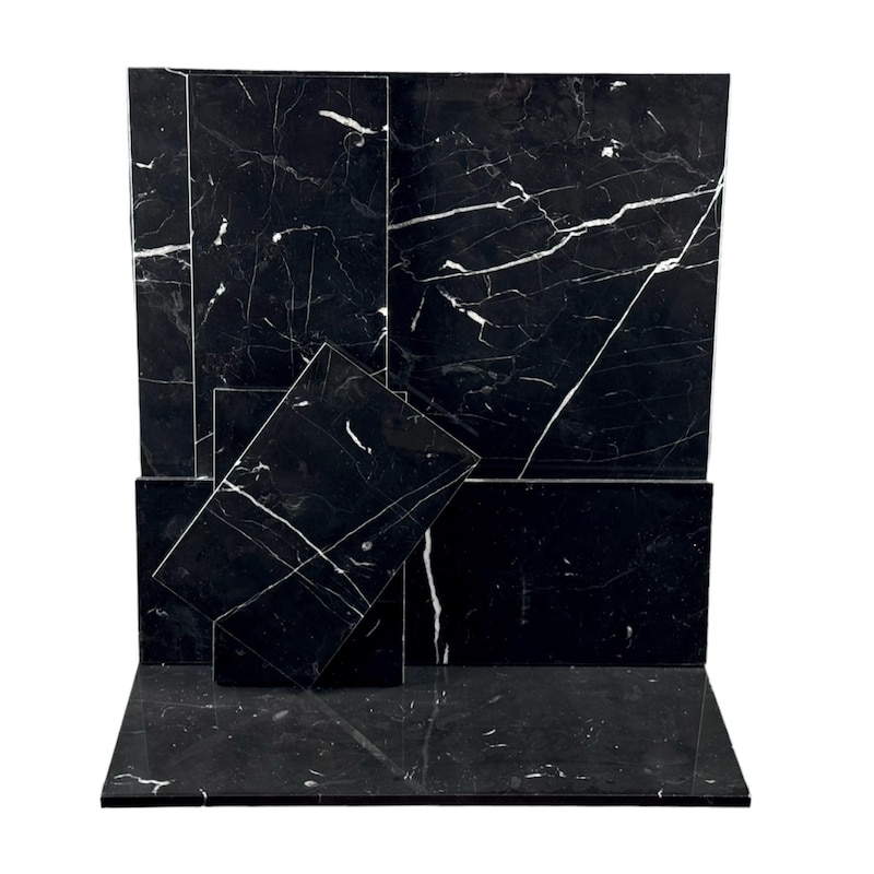Marble Custom Cut Black - Etsy