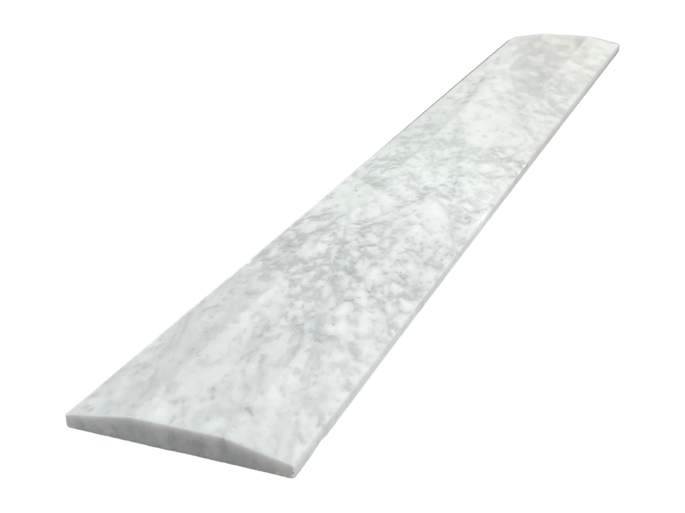 Double Hollywood White Carrara Marble Threshold for Floor Transitions ...