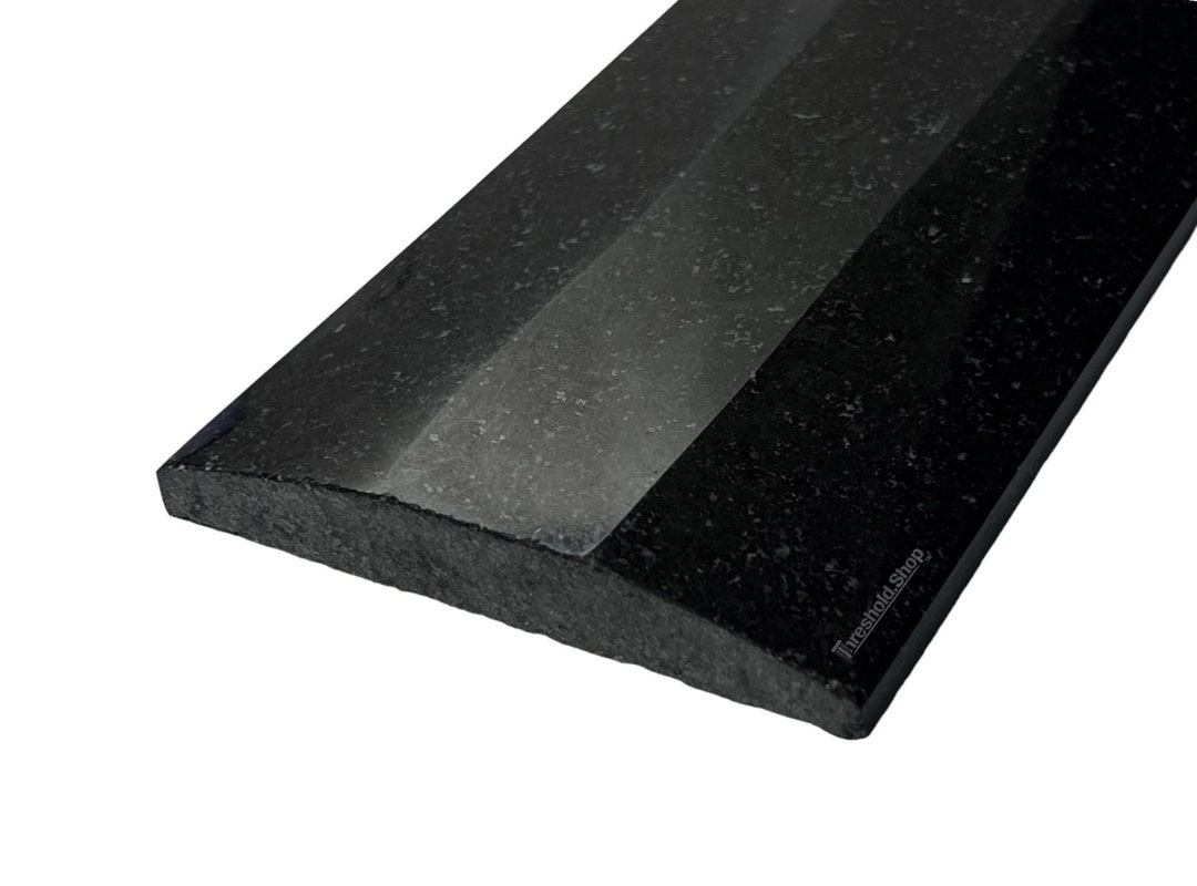 Threshold.shop 4x36 Double Hollywood Absolute Black Polished Granite ...
