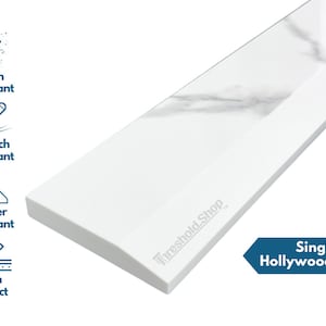 Threshold.shop | Single Hollywood Calacatta Engineered Marble Threshold ...