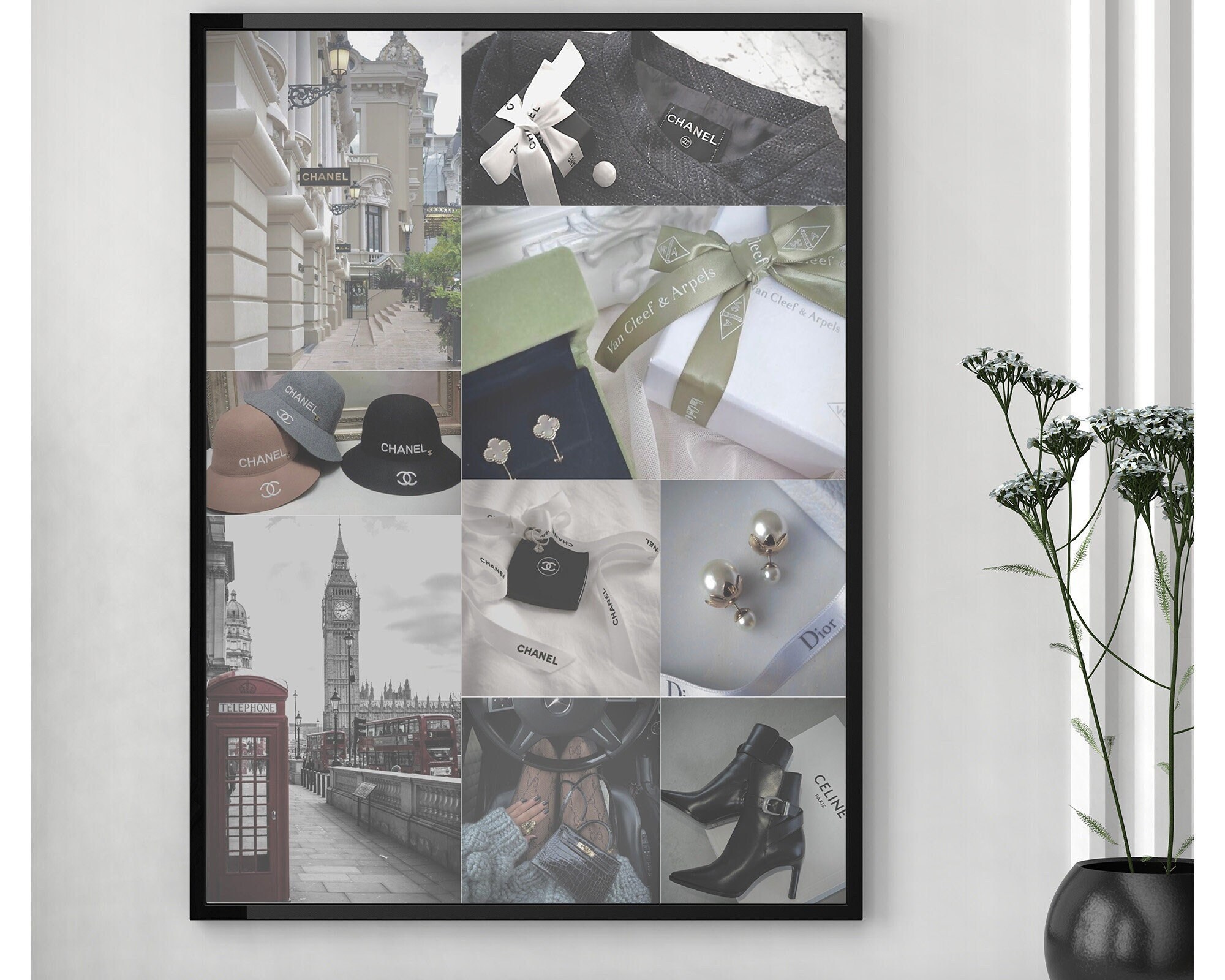 Soft Aesthetic Collage Wall Art | Luxury Poster | Boujee Decor | Trendy ...