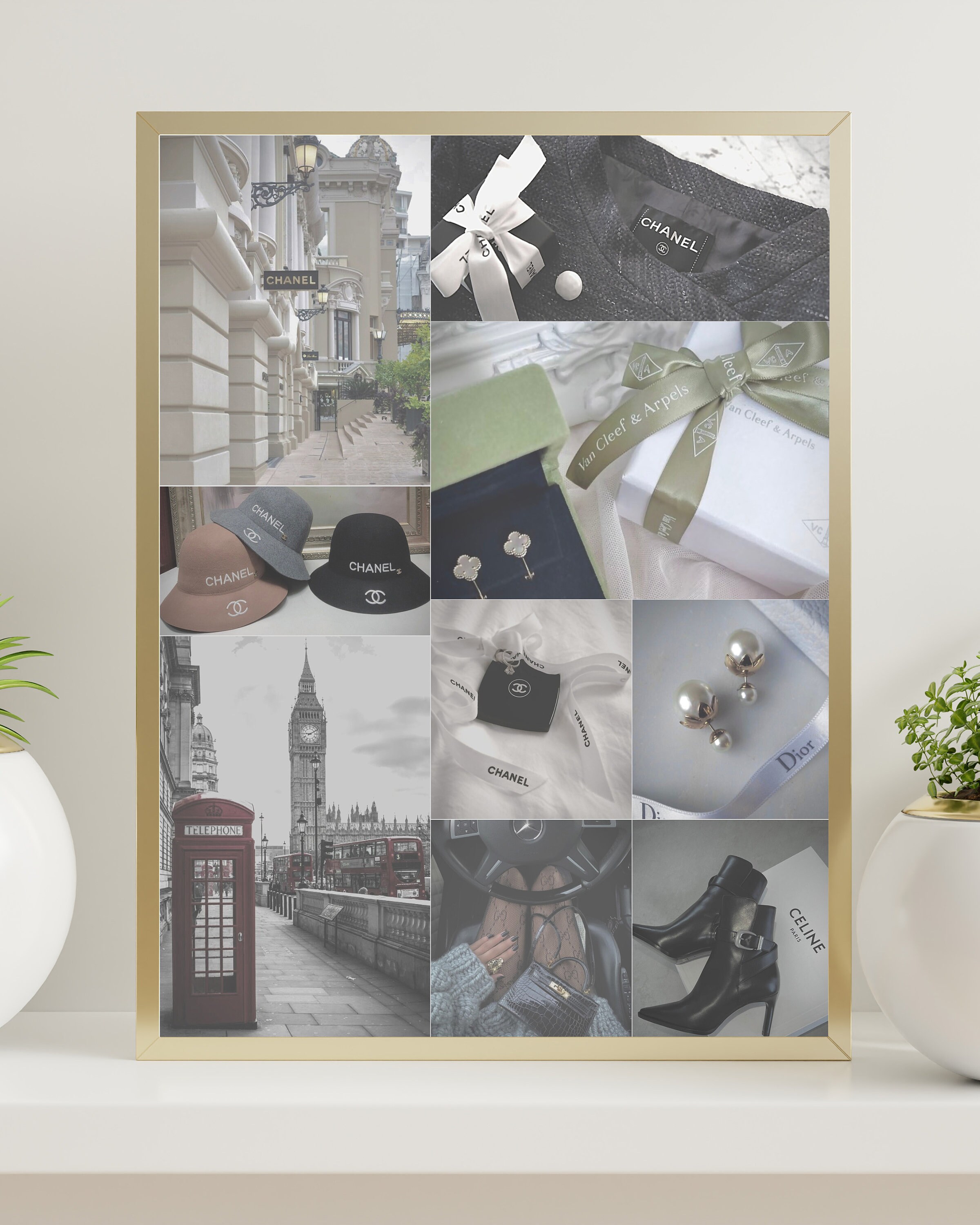 Soft Aesthetic Collage Wall Art | Luxury Poster | Boujee Decor | Trendy ...