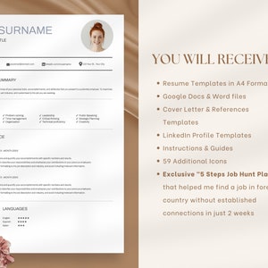 Harvard Resume Template for Word and Google Doc, Business Resume ...