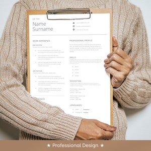 College Resume Template for Google Docs and Word, Freshman and Student ...
