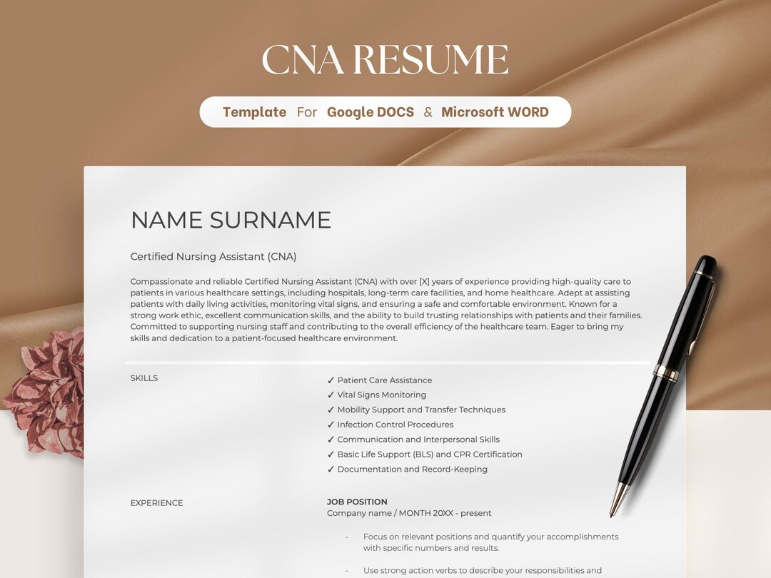 CNA Resume Nursing Resume Template, Registered Nurse Resume Template RN ...