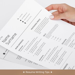 College Resume Template for Google Docs and Word, Freshman and Student ...